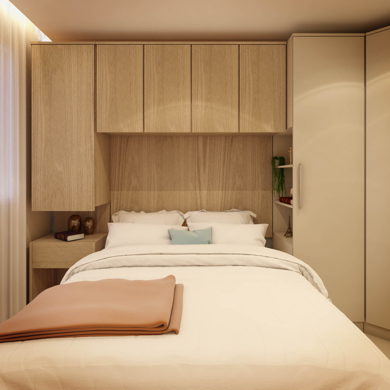 Decoração Aconchegante para Quarto de Casal em Apartamento Pequeno